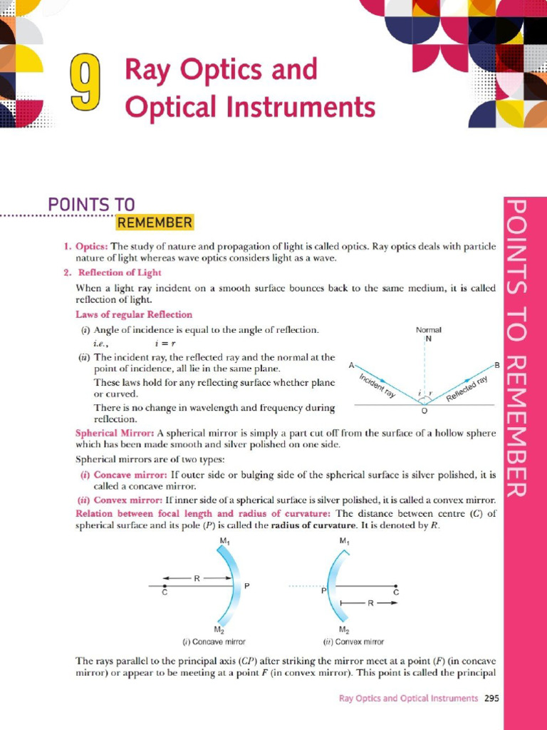 Ray optics | PDF