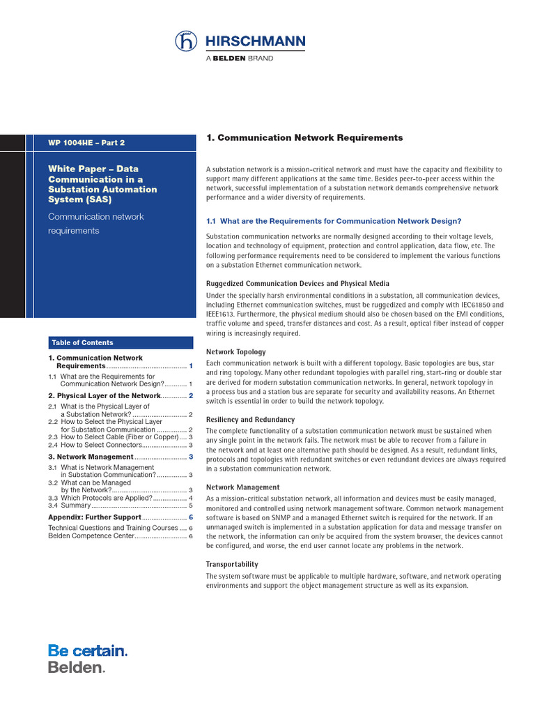 Data Communication in Substation Automation SAS | PDF | Computer ...