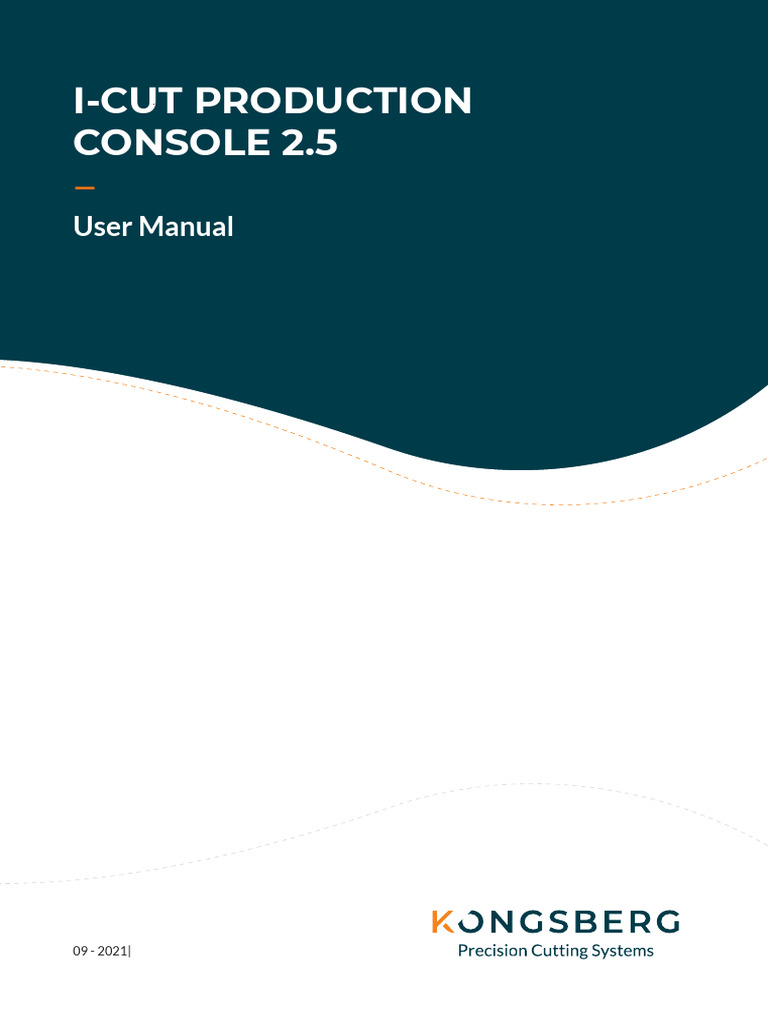 i-Cut Production Console 2.5 Manual | PDF