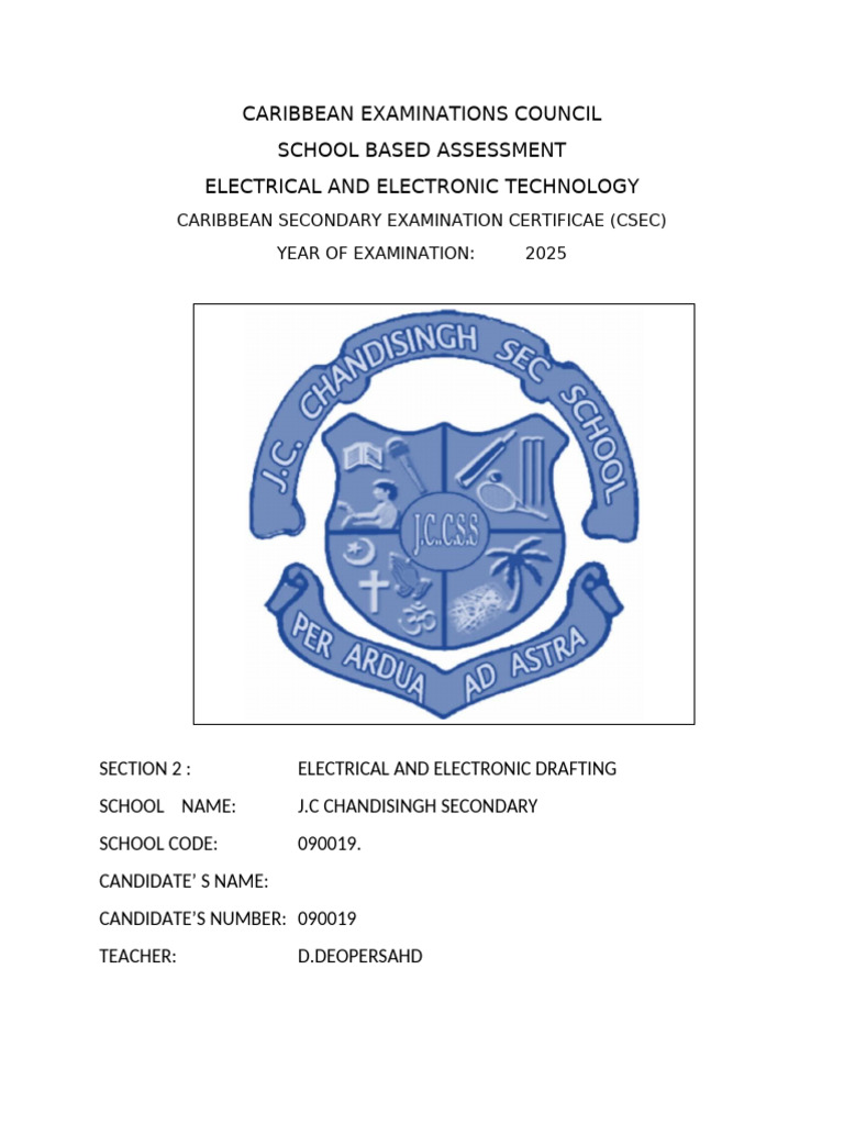 SBA Section 2 Electrical Drafting | PDF