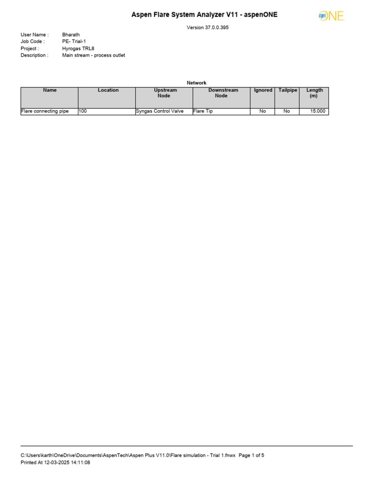 Aspen Flare System Analyzer V11 Overview | PDF | Pipe (Fluid Conveyance ...