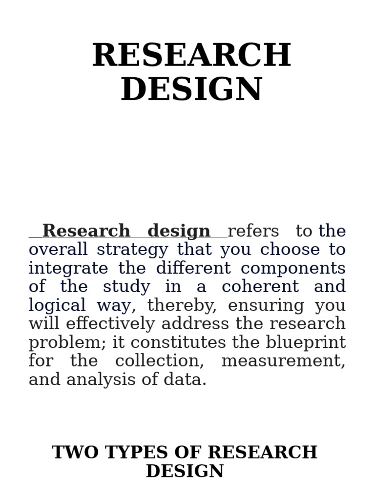 Research Design Overview | PDF | Qualitative Research | Methodology