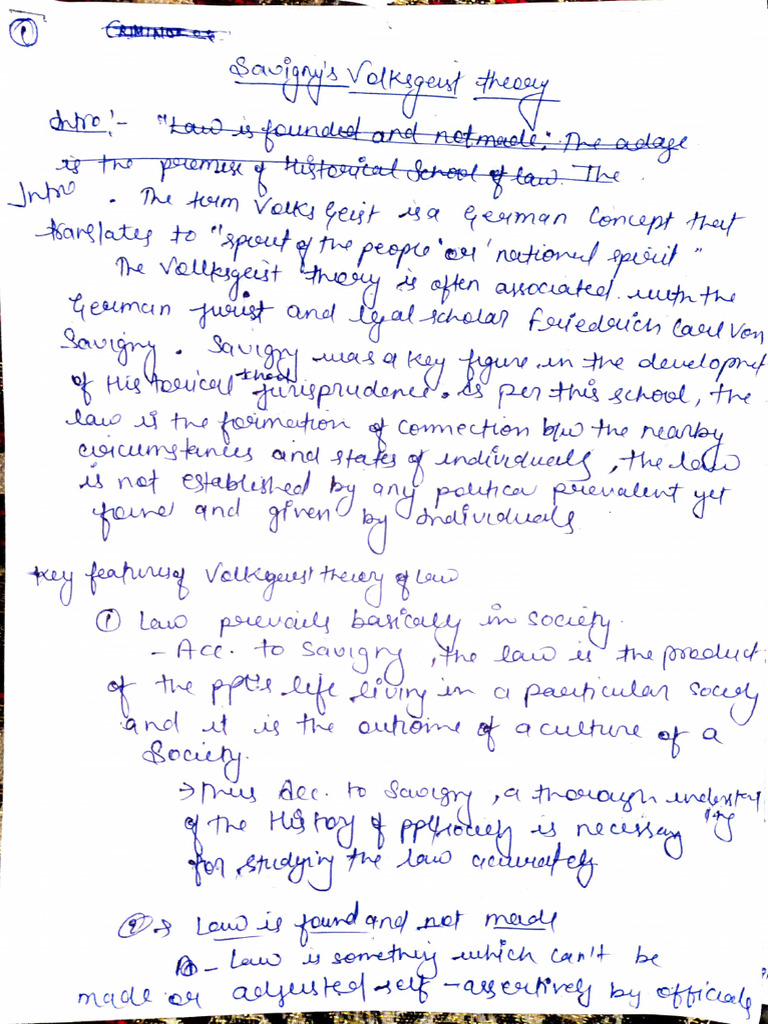 Understanding Volksgeist Concepts | PDF