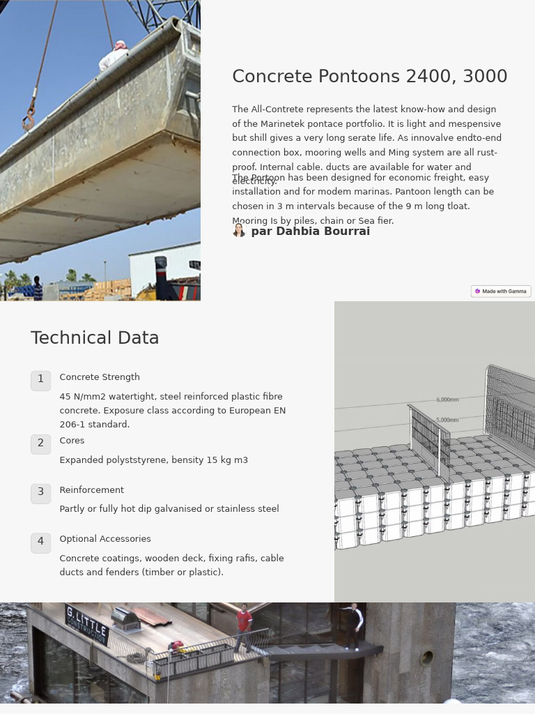 Durable Concrete Pontoons for Marinas | PDF | Concrete | Corrosion