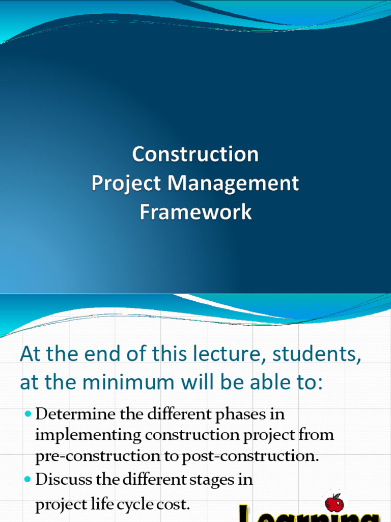 LEC3 - Construction Project Management Framework | PDF | Project Management | Specification ...