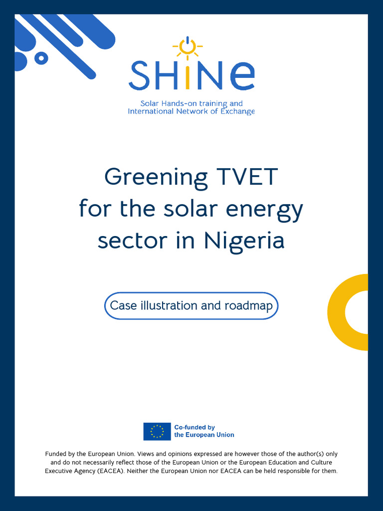 Greening TVET for Nigeria's Solar Sector | PDF | Renewable Energy ...