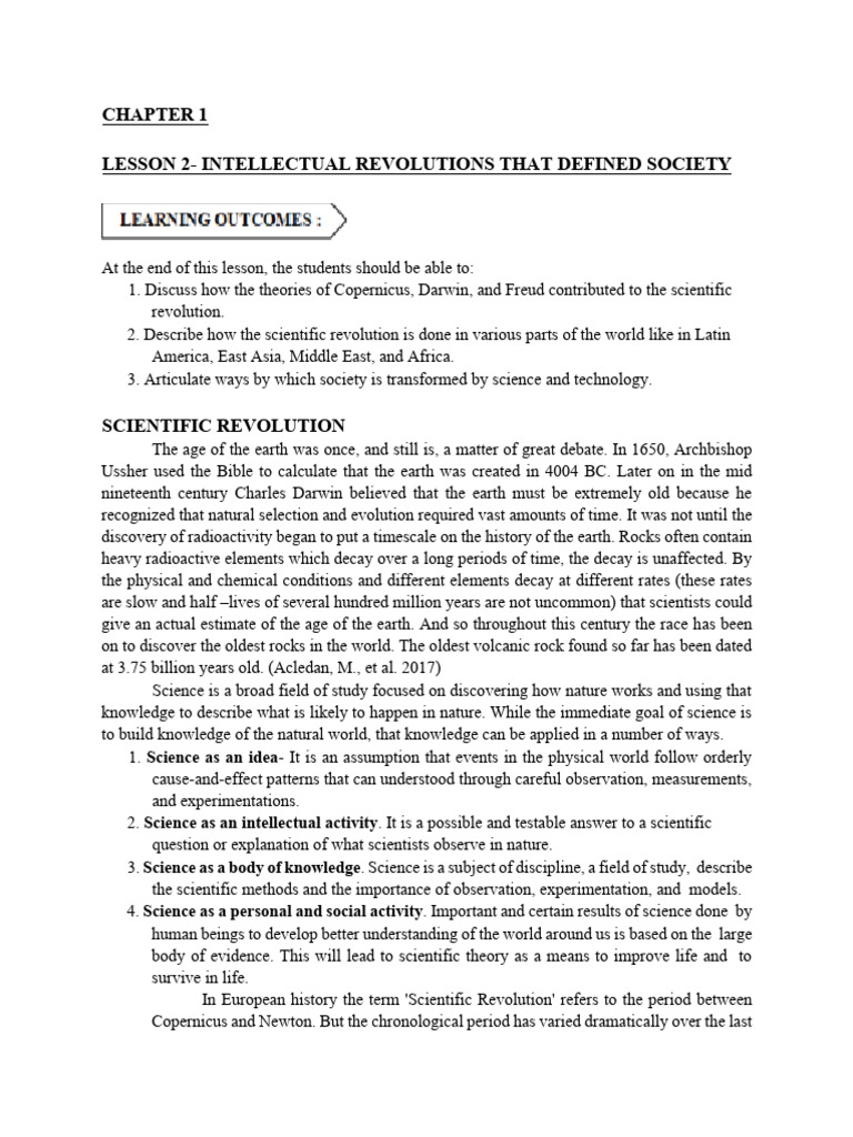 CHAPTER-1-LESSON-2-SCIENTIFIC-REVOLUTION | PDF | Science | Heliocentrism