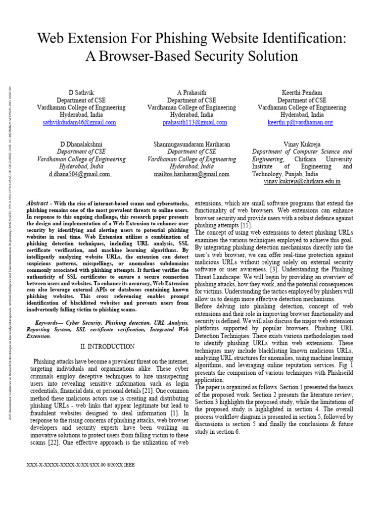 Web_Extension_For_Phishing_Website_Identification_A_Browser-Based_Security_Solution | PDF ...