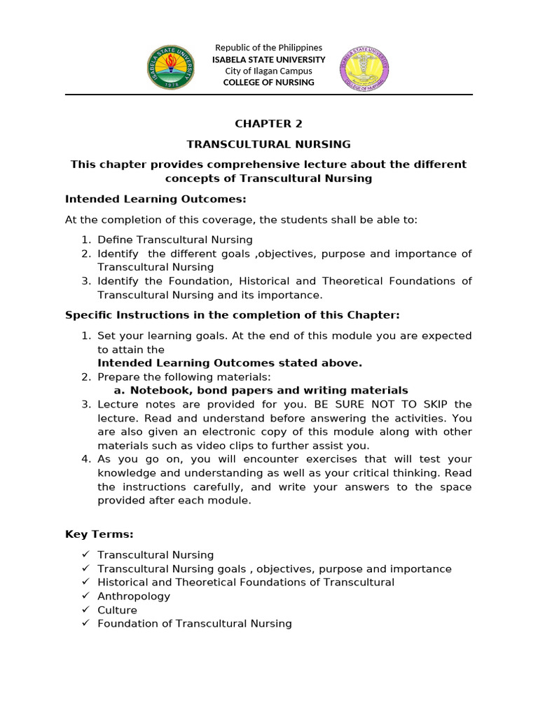 Transcultural Nursing Concepts Explained | PDF