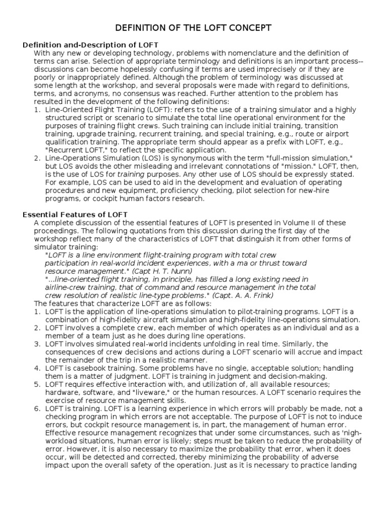 Understanding Line-Oriented Flight Training | PDF | Simulation | Airlines
