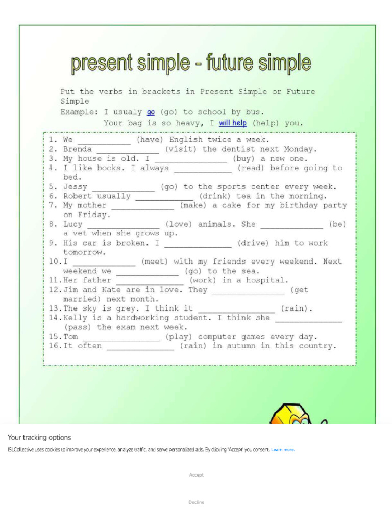 Simple Present-Future Tense | PDF