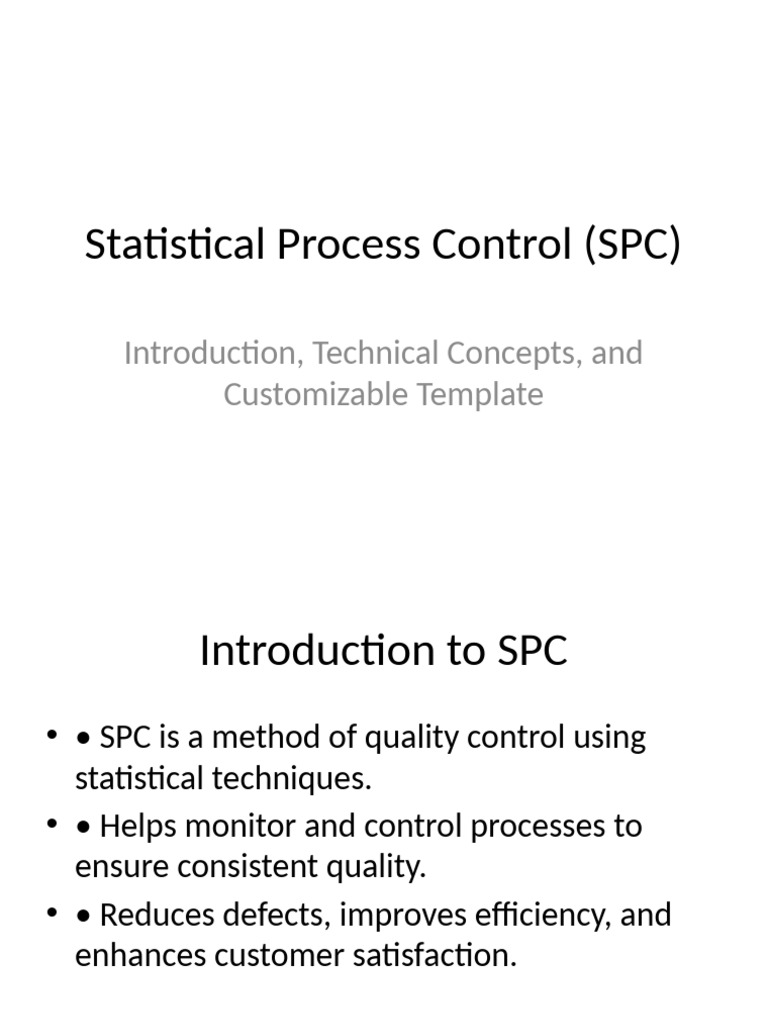 SPC Presentation | PDF