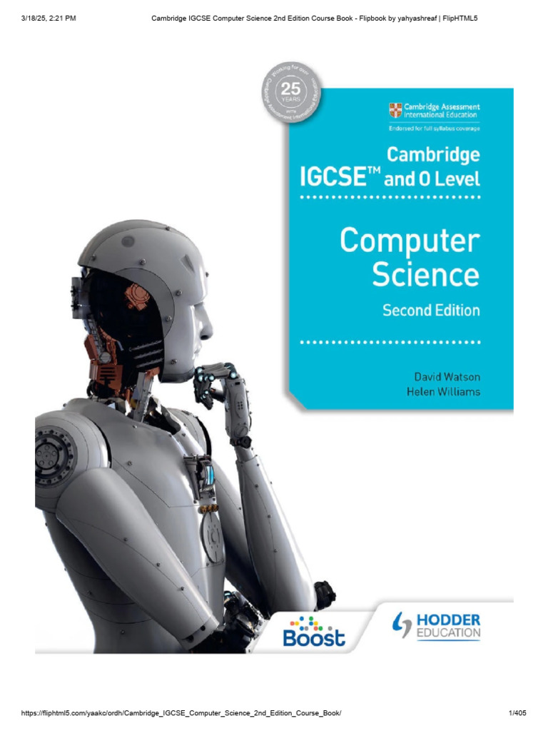 Cambridge IGCSE Computer Science 2nd Edition Course Book - Flipbook by Yahyashreaf - FlipHTML5 ...