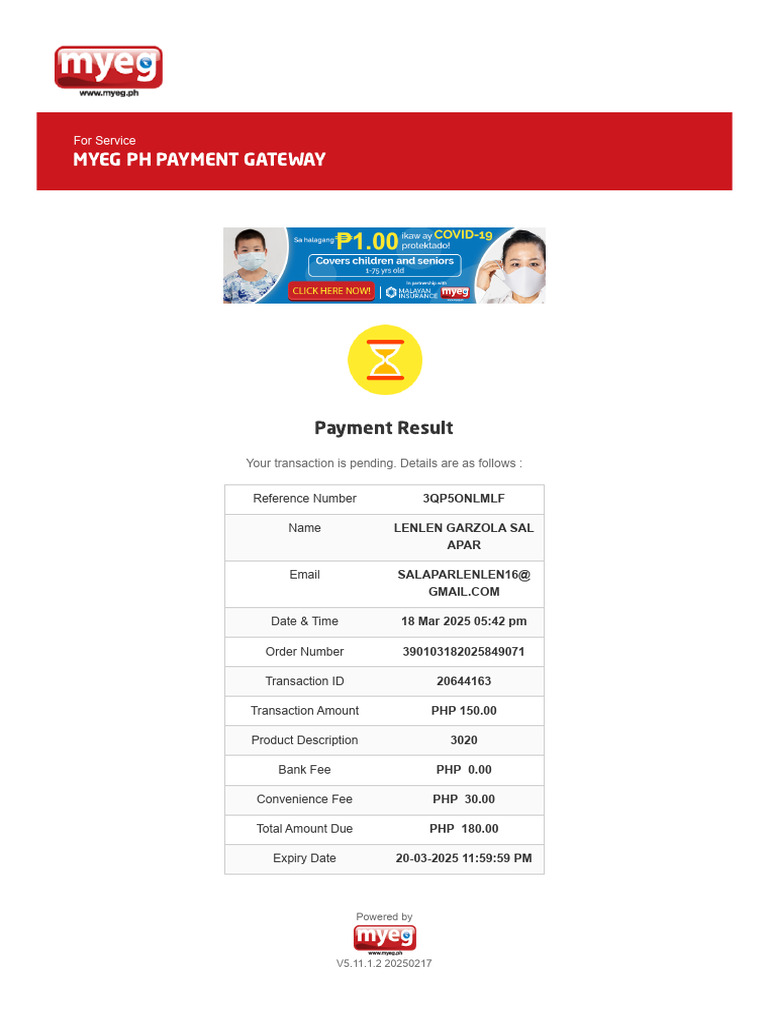 Myeg PH Payment Gateway | PDF