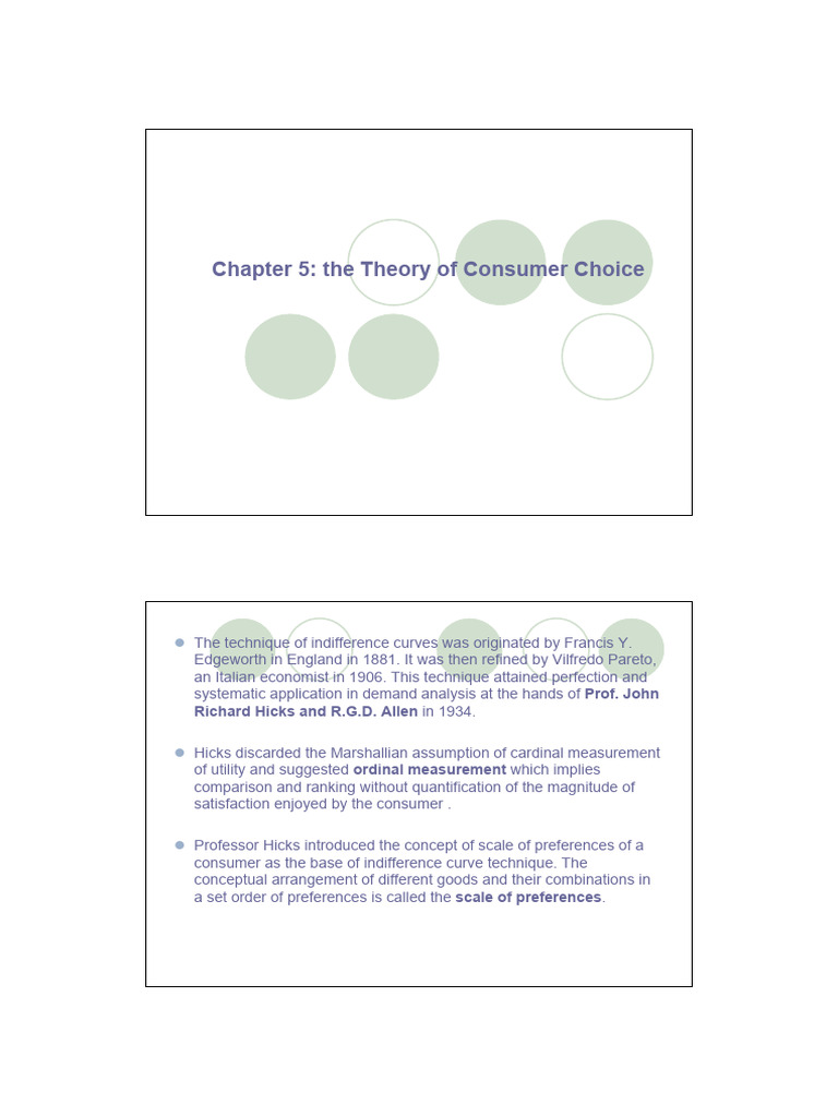 Supplementary Reading 1 Indifference Curve and Laws of DMRS | PDF ...