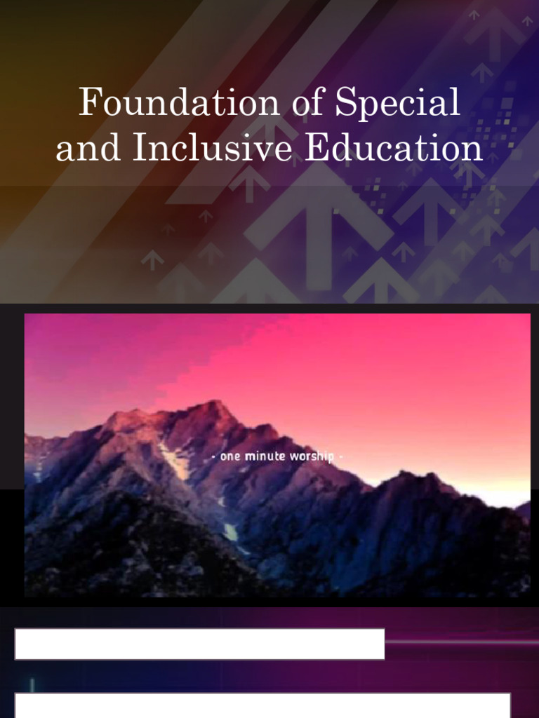 Special and Inclusive Education Overview | PDF | Special Education | Individualized Education ...