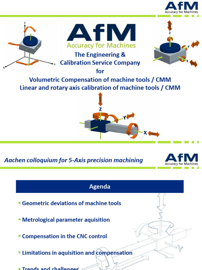 5-Axis Machine Tool Calibration Guide | PDF | Rotation | Calibration