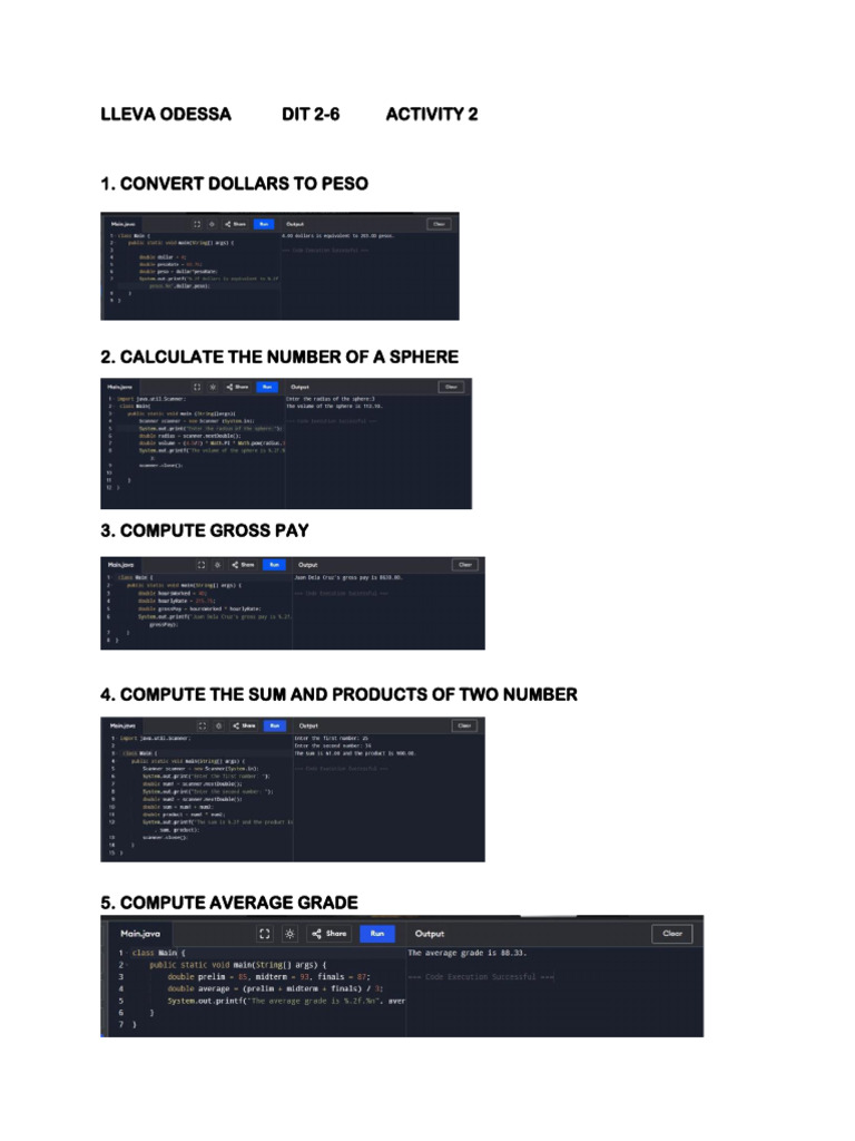 Lleva Odessa Dit 2-6 Activity 2 | PDF