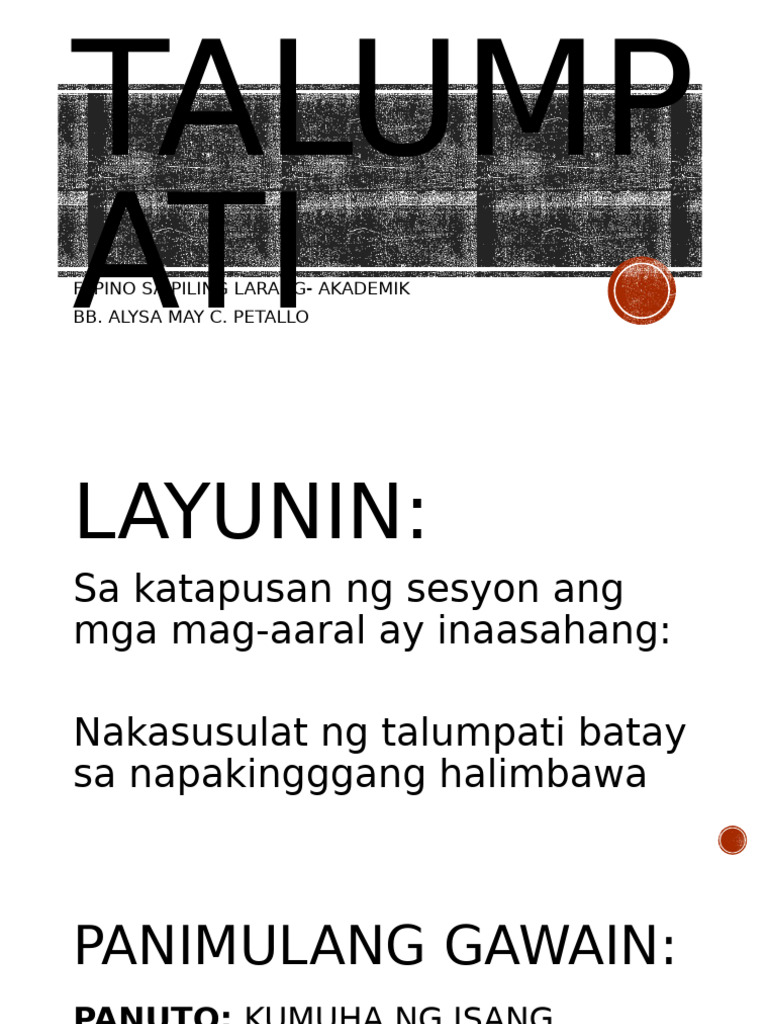 TALUMPATI | PDF