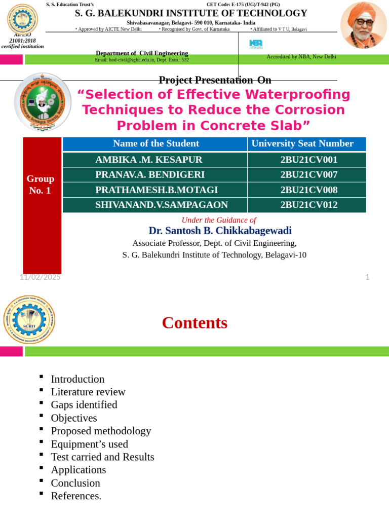 Project Final PPT G1 | PDF | Concrete | Building Engineering