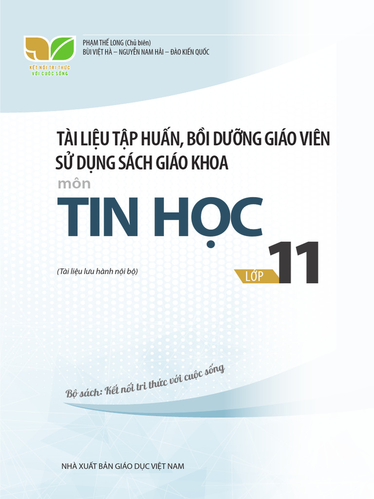 Tai Lieu BDGV Su Dung SGK Mon Tin Hoc 11-KNTT | PDF