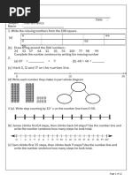 Dienes Block Assignment | PDF | Subtraction | Numbers