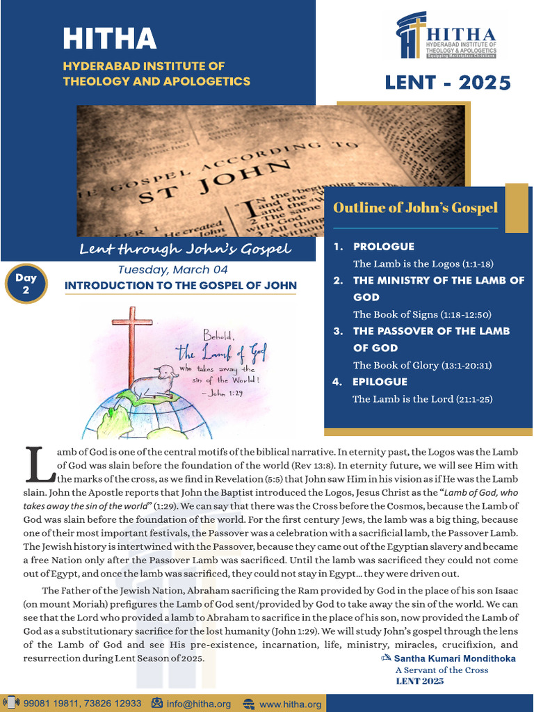 Introduction To John's Gospel | PDF