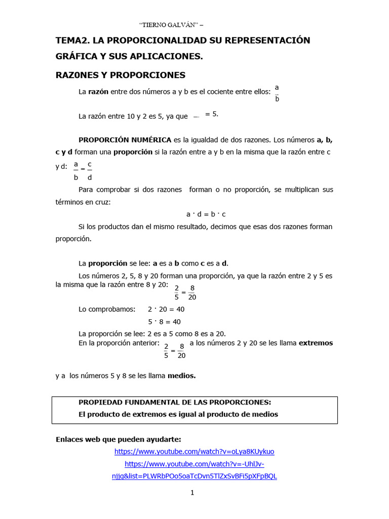 Tema 2 MIII Proporcionalidad su representación gráfica y sus aplicaciones | PDF | Interés ...