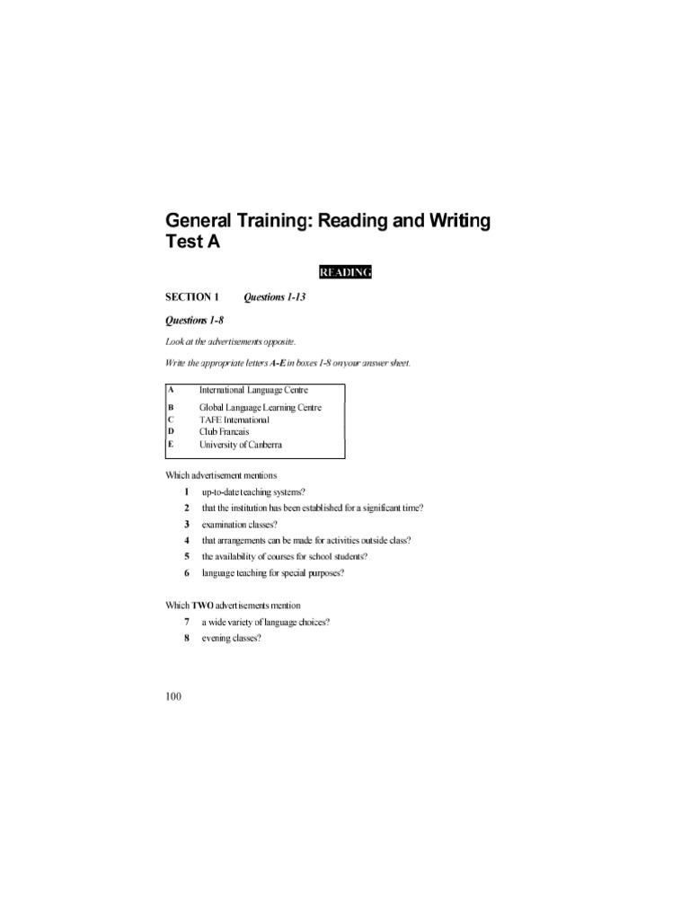 GT Reading A | PDF