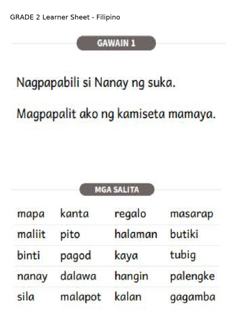 GRADE-2-FILIPINO | PDF