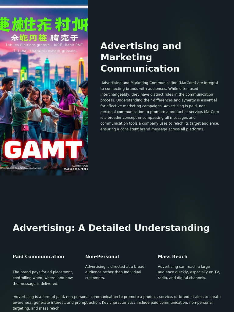 Advertising and Marketing Communication | PDF | Marketing ...