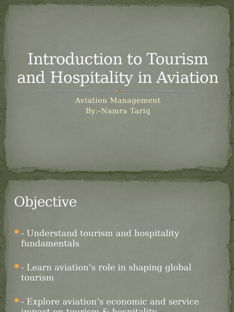 Aviation's Impact on Tourism & Hospitality | PDF | Tourism | Emirates ...