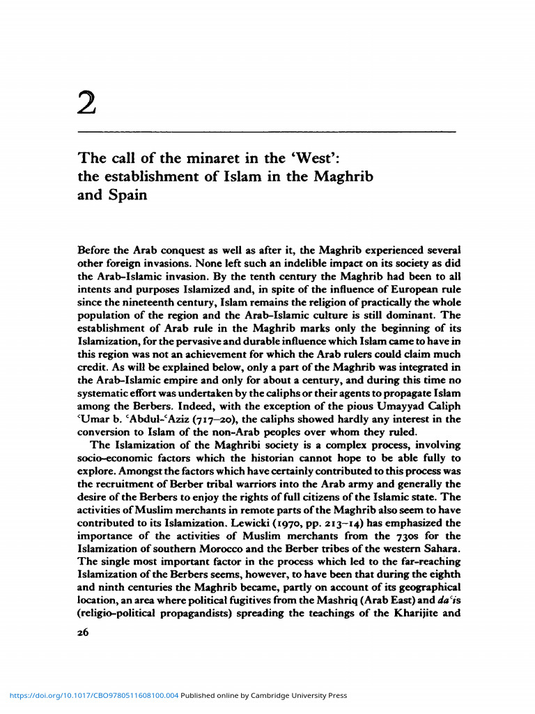 Call of The Minaret in The West The Establishment of Islam in The ...