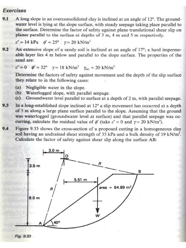 Tutorial On Slope Stability - Roy Whitlow Basic Soil Mechanics | PDF
