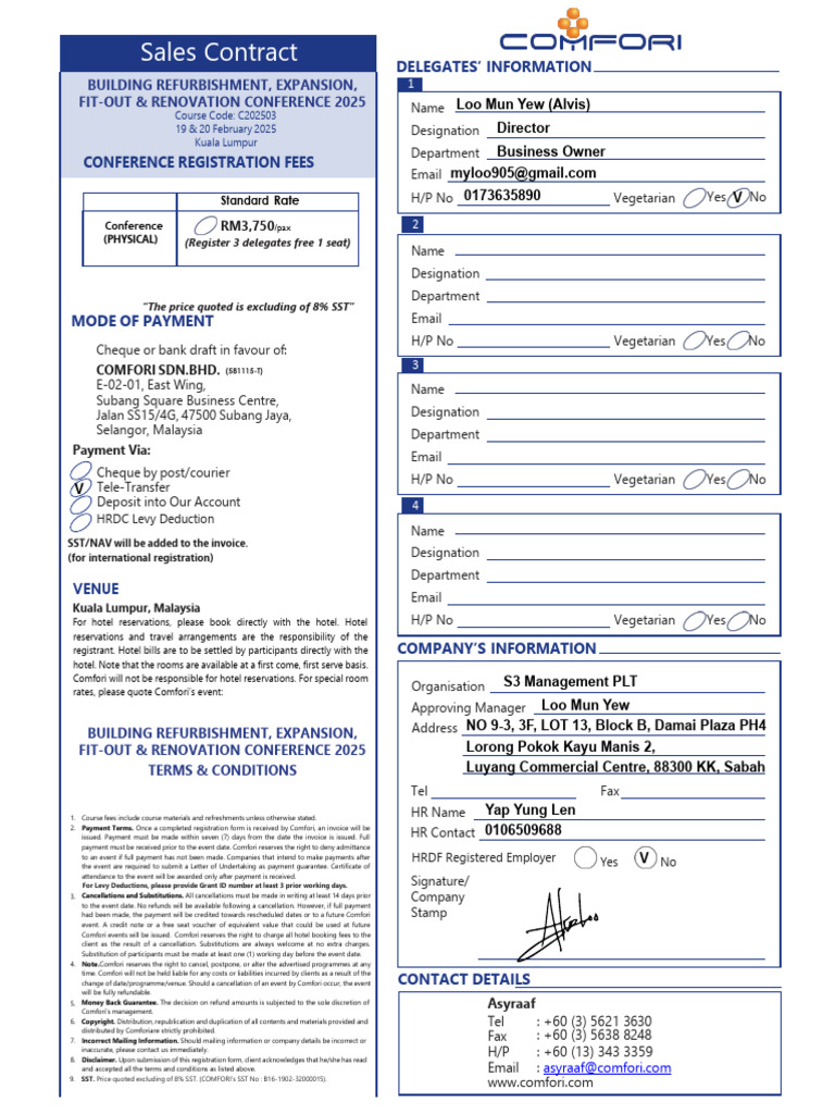 BRRC2025 Brochure-Loo - S3 Management PLT | PDF