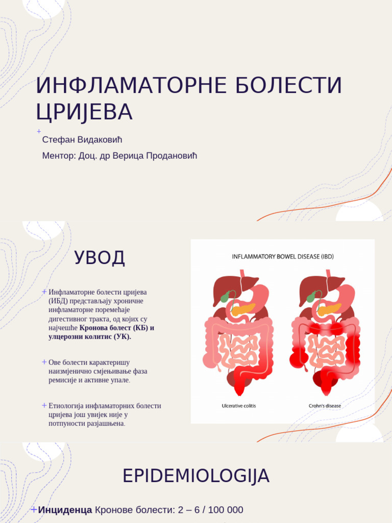 Inflamatorne Bolesti Crijeva - Prezentacija | PDF