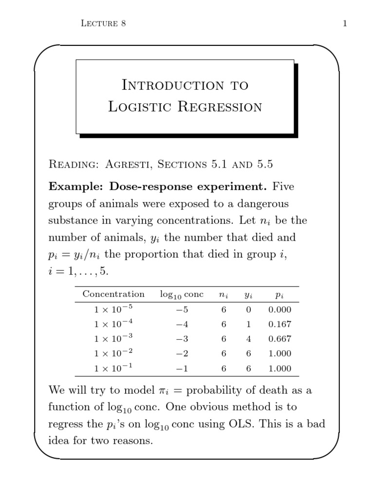 Logistic Regression Overview | PDF | Linear Regression | Logistic Regression