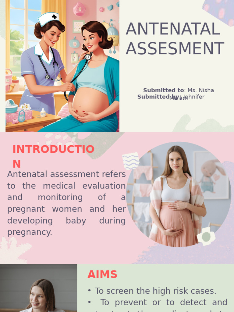Antenatal Assessment Overview | PDF | Pregnancy | Obstetrics