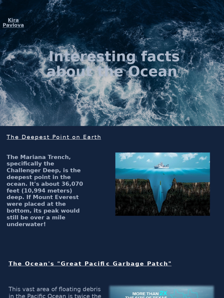 Interesting Facts About the Ocean | PDF