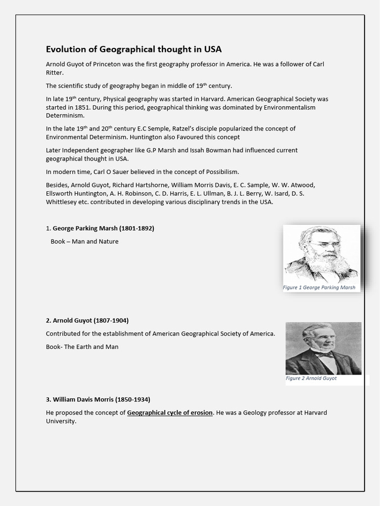 Evolution of Geography in the USA | PDF | Geography | Physical Geography