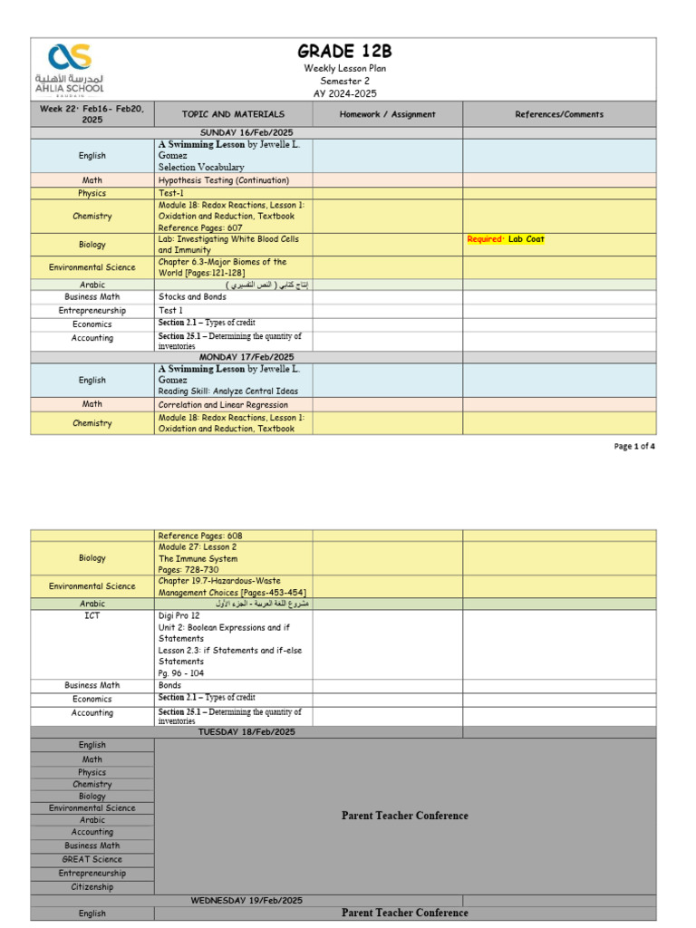 GRADE 12B Feb16 - Feb20, 2025 2 | PDF | Redox | Mathematics