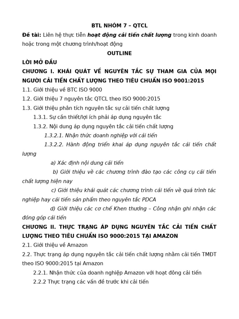 Outline BTL | PDF
