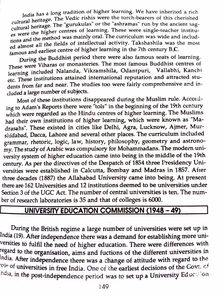 Radhakrishna Commission and Mudaliar Commission | PDF | Learning