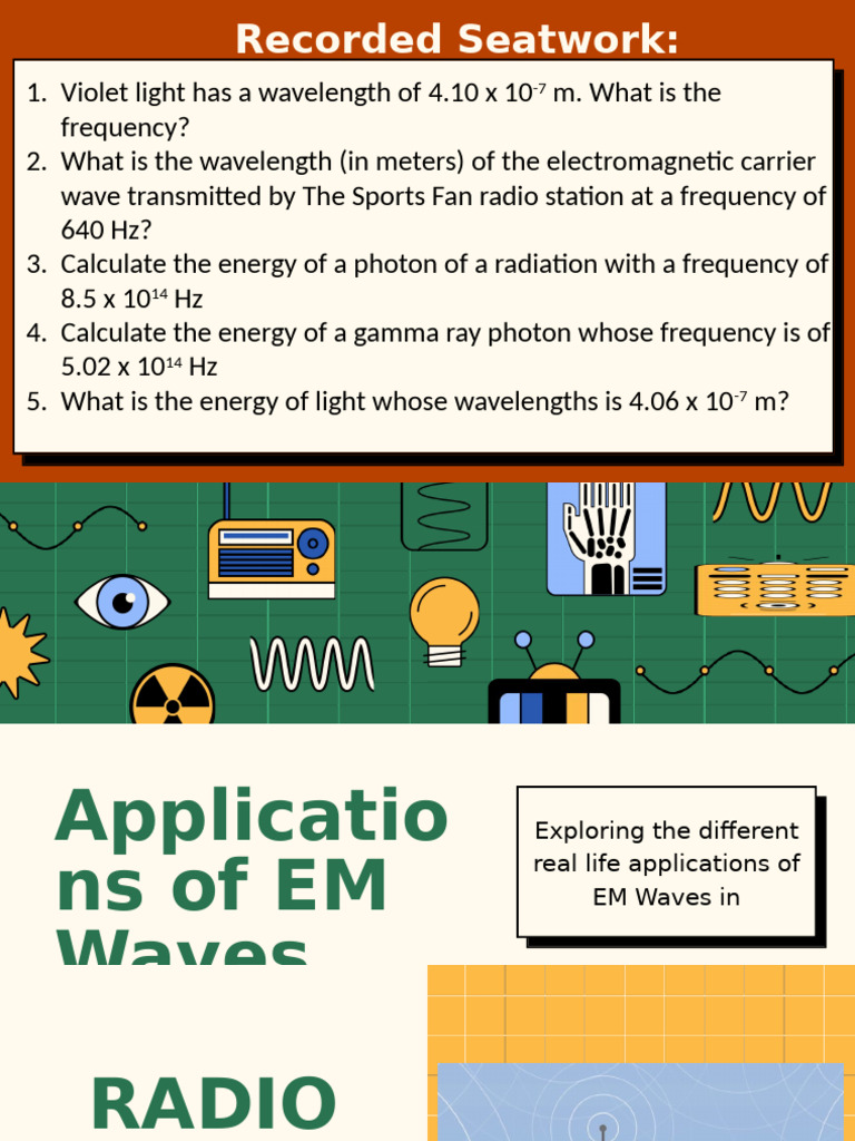 Week 2 - Applications of em Waves 1 | PDF | Ultraviolet | Radiation