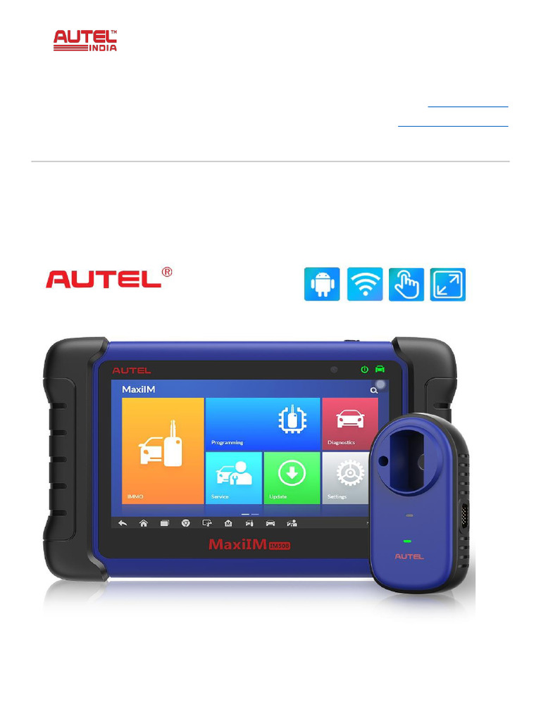 Autel IM 508 e Brouchre | PDF | Microcontroller | Computer Hardware