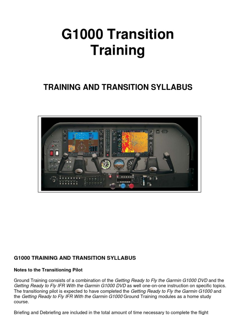 G1000 Training and Transition Guide | PDF | Instrument Flight Rules ...