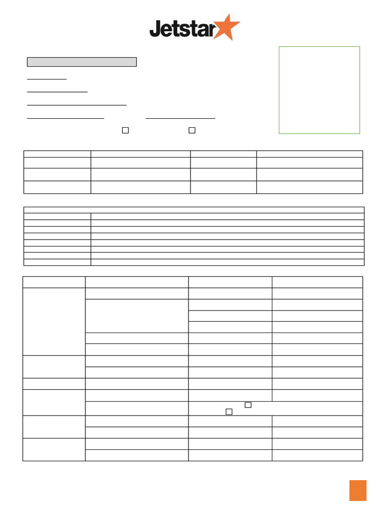 Jetstar Japan Pilot Application Form | PDF | Flight Instructor | Aircraft
