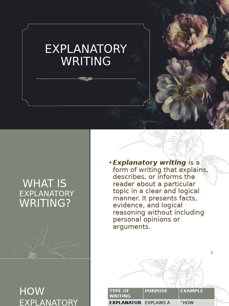 Explanatory Writing | PDF | Human Communication | Epistemology