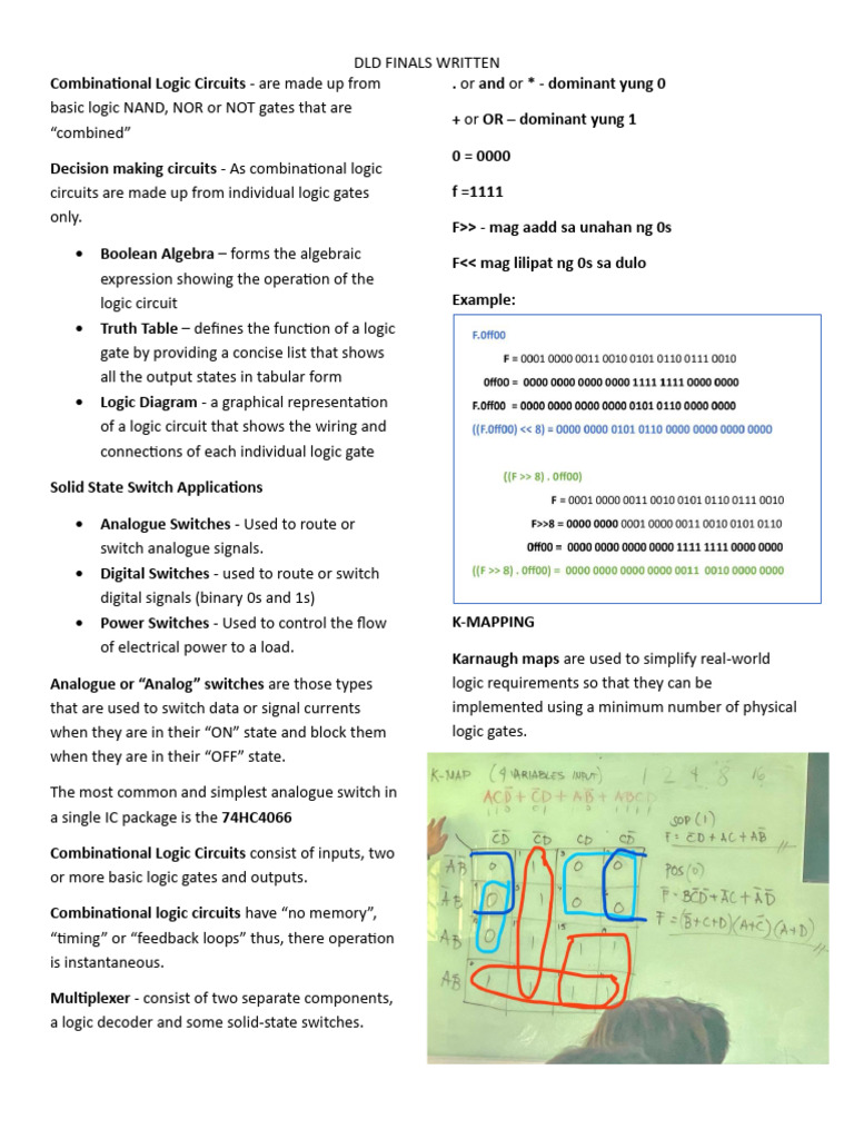 Combinational Logic Circuits | PDF