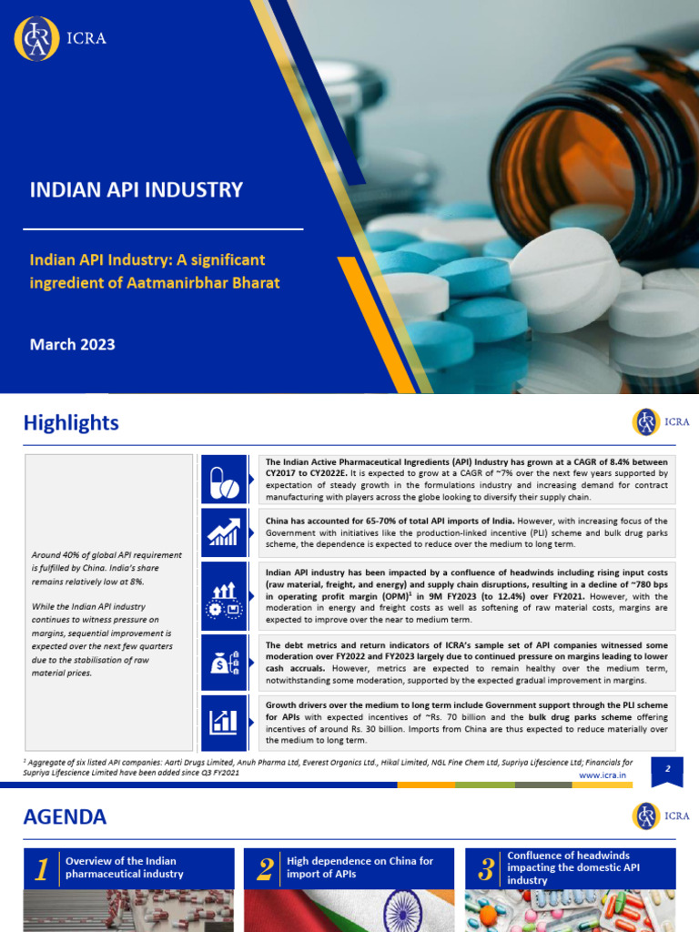 SH - Indian API Industry - March 2023 | PDF | Economies